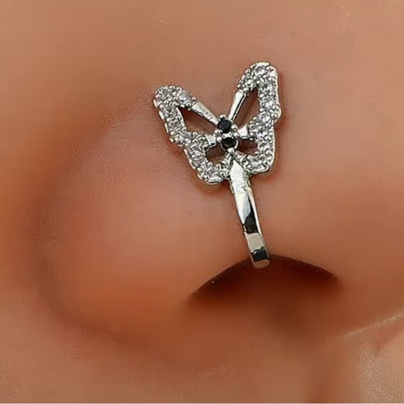 Jewelry | Butterfly Nose Cuff Ring | Poshmark